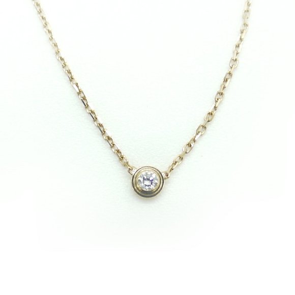 Cartier | Jewelry | Cartier K8pg Diamants Leger Necklace Xs Pink Gold Damour | Poshmark